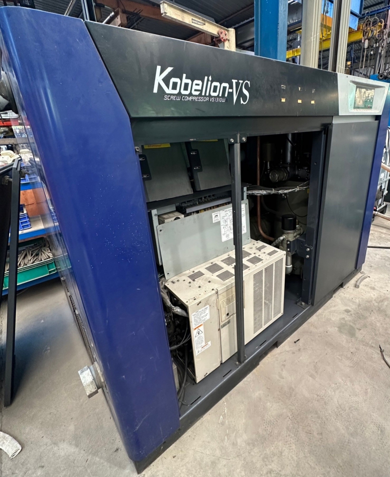 เครื่องปั๊มลมแบบสกรู Screw Air Compressor KOBELCO MODEL VS1310W (มือสอง ...