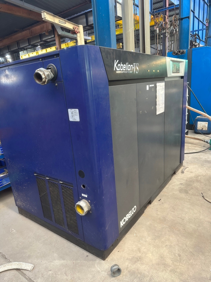 เครื่องปั๊มลมแบบสกรู Screw Air Compressor KOBELCO MODEL VS1310W (มือสอง ...