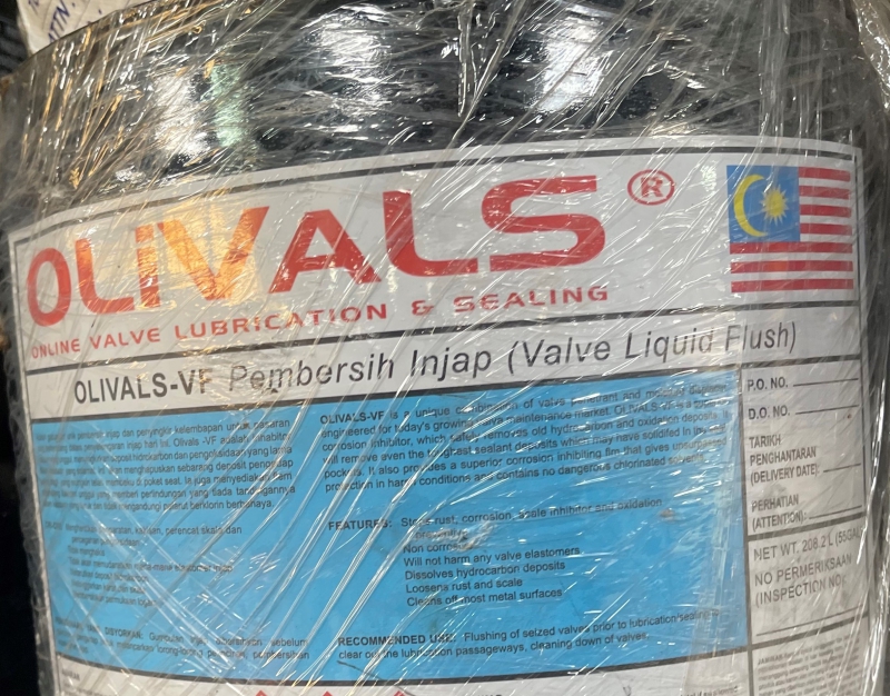 OLIVALS LIQUID VALVE FLUSH | บริษัท ส.เกียรติเจริญ ค้าของเก่า จำกัด